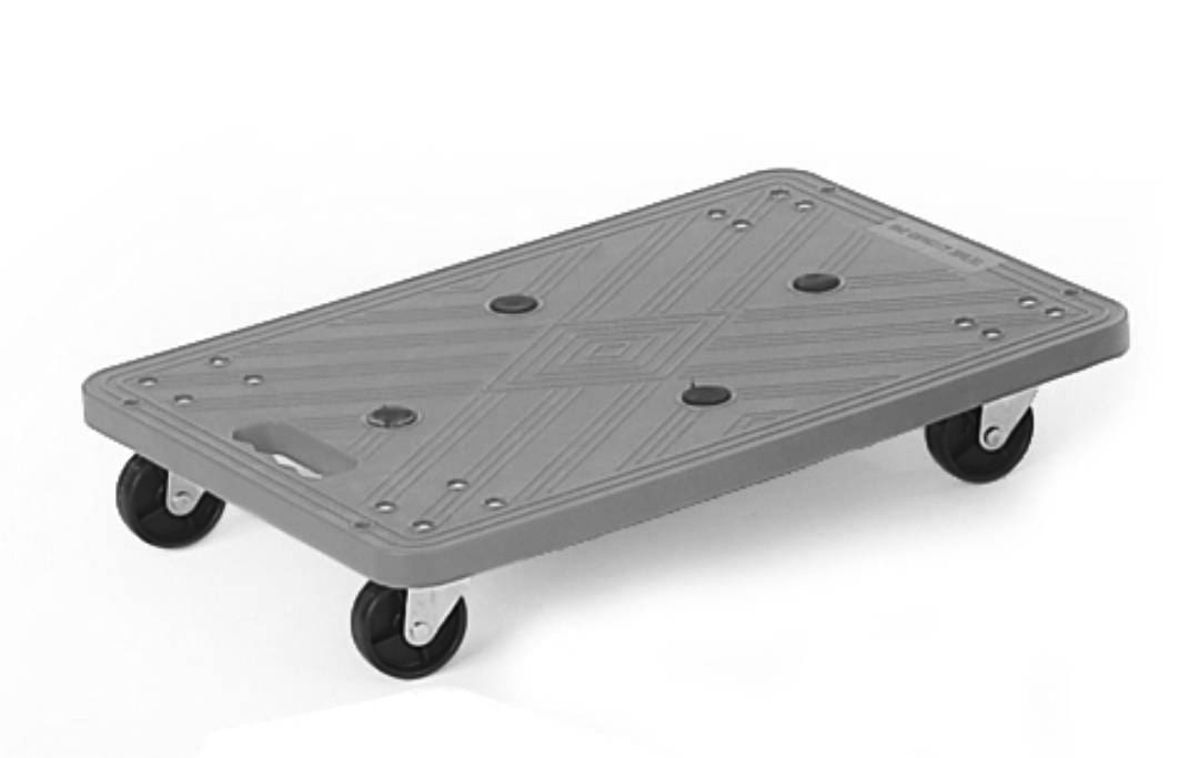 Mini Plastic Platform Dolly - Grey - Uki Storage Limited