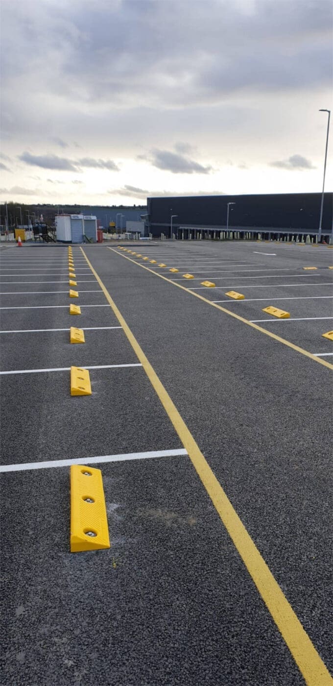 Domestic Wheel Stop (Red) - Uki Storage Limited