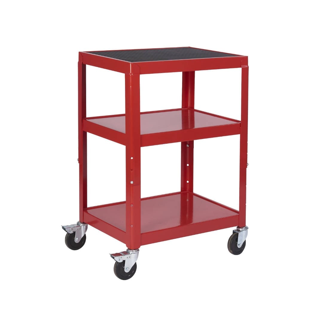 Adjustable Height Trolley - Red - Uki Storage Limited