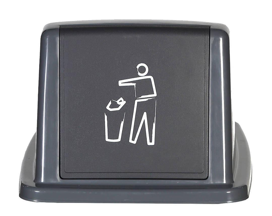 Recycling Bins With Push Flap Lid - Uki Storage Limited