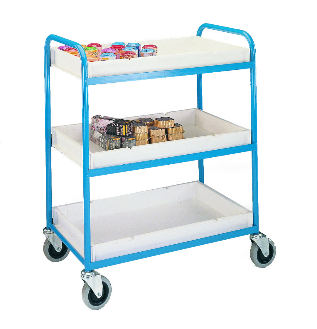 Plastic Tray Trolleys - Uki Storage Limited