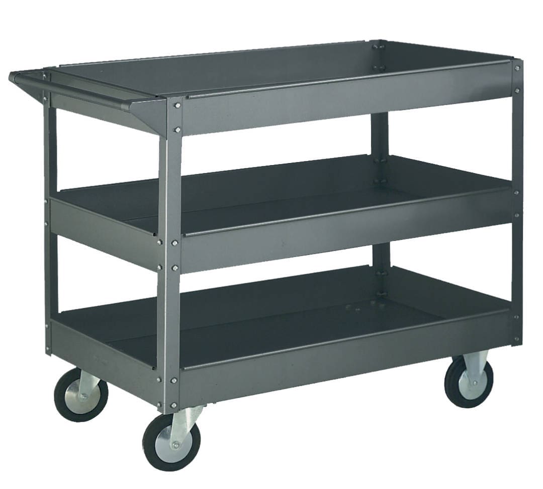 Deep Tray Trolley - 3 Shelves - Uki Storage Limited